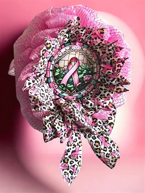 Breast Cancer Awareness Wreath Breast Cancer Wreath