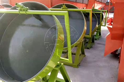 Granuladora De Disco Transformando El Fertilizante Orgánico En