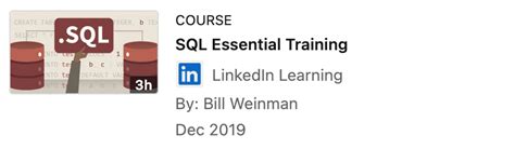 How I Taught Myself Sql Using Linkedin Learning Kathy Chiu