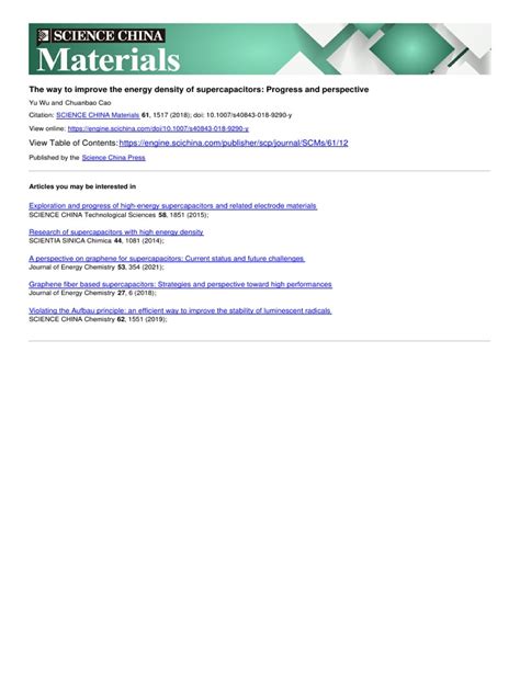 Supercapacitor Energy Density Pdf Capacitor Lithium Ion Battery