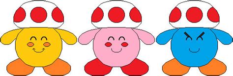 Kirby Toad Party By Supermariofan65 On Deviantart