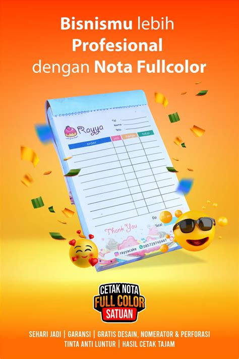Cetak Nota Full Color