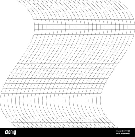 grid mesh with deform distort effect abstract vector element — stock