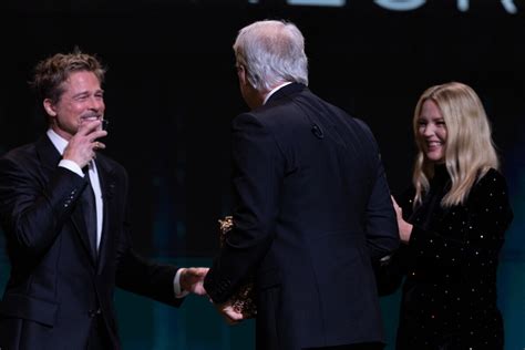 Photo Virginie Efira Brad Pitt David Fincher Lors De La 48ème