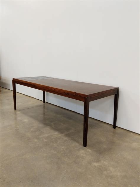Vintage Danish Mid Century Modern Rosewood Coffee Table For Sale At 1stdibs