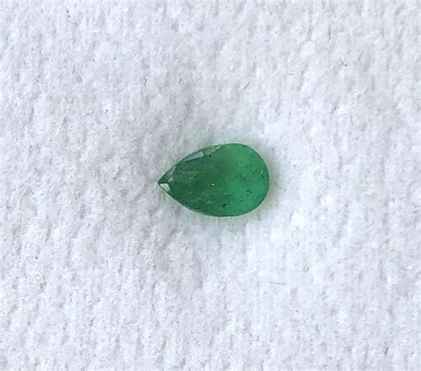 Certified 6x4mm Natural Emerald Faceted Pear Gemstone Loose Etsy UK