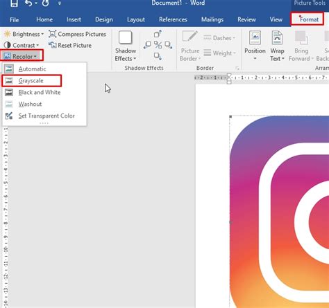 Merubah Gambar Menjadi Hitam Putih Microsoft Word Biologizone