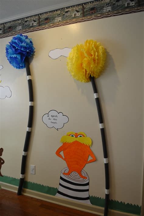 I Drew The Lorax His Stump The Clouds And Grinkle Grass On A Poster