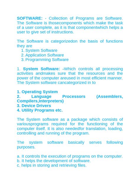 Comp Software Pdf Operating System Software