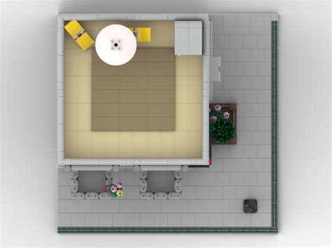 Lego Moc Modular Apartment In Minifig Scale By Viernes Rebrickable Build With Lego