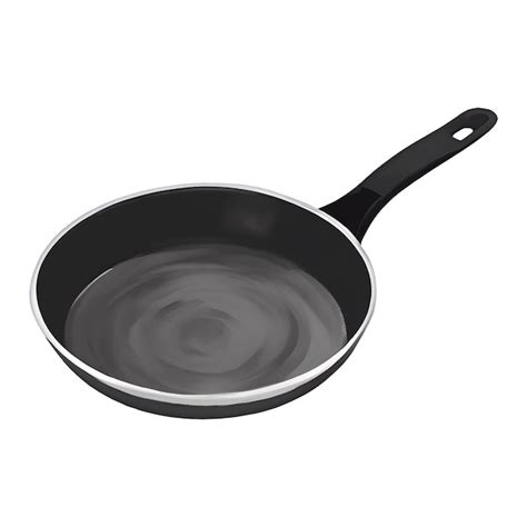 Ilustração de pintura desenhada à mão de frigideira isolada Vetor Premium