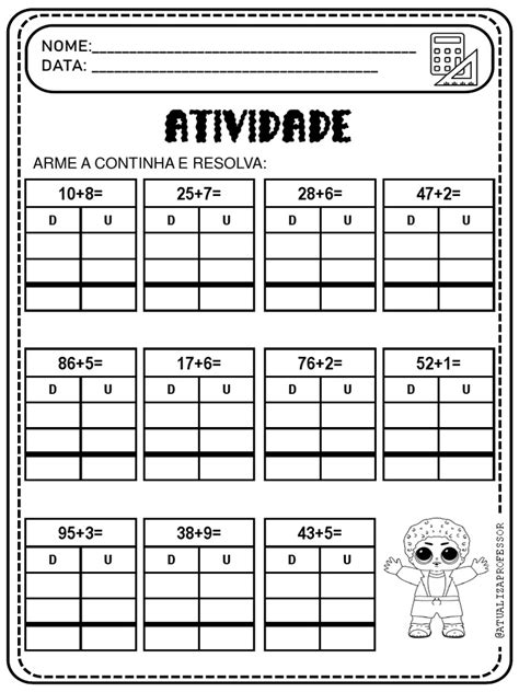 Coleção Atualiza Professor Folha De Atividade De Matemática