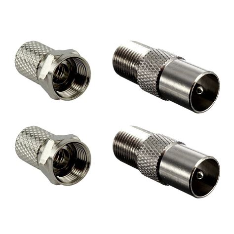 Штекер антенный прямой Штекер Tv F прямой 2шт F коннектор 2шт набор 2 штуки купить с