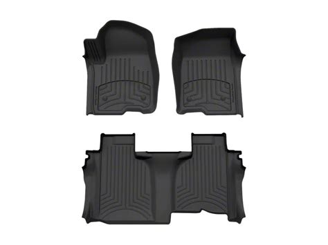 Weathertech Silverado 1500 Front And Rear Floor Liner Hp Black 441436