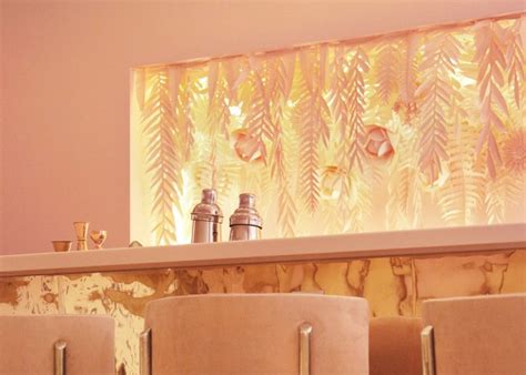 Akz Architectura Designs Pink Interior For Kyiv Champagne Bar