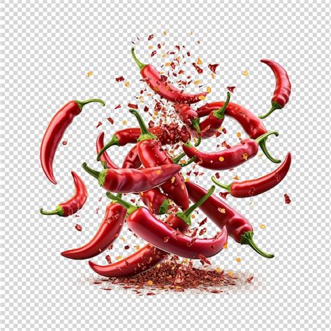 Premium Psd Hot Chilli Isolated On White