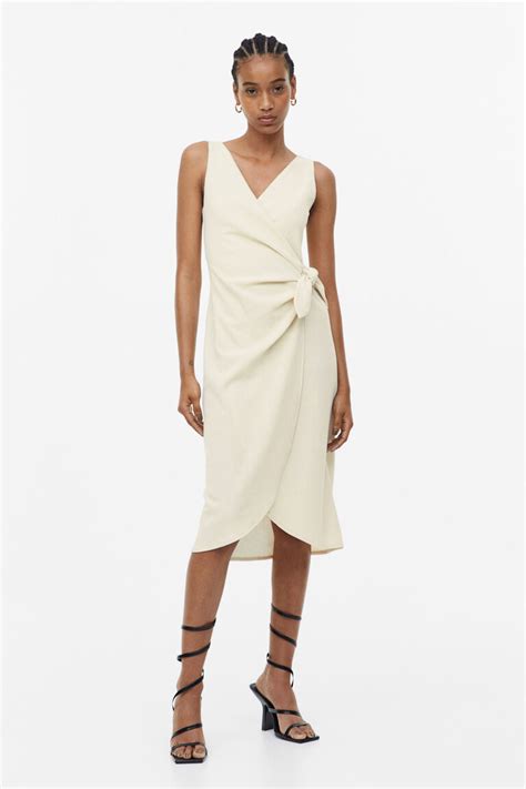 V Neck Wrap Dress