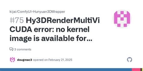 Hy3drendermultiview Cuda Error No Kernel Image Is Available For Execution On The Device · Issue
