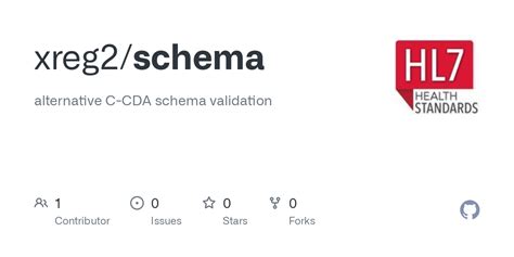 Github Xreg2schema Alternative C Cda Schema Validation