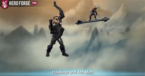 Hawkeye And Ant Man Made With Hero Forge