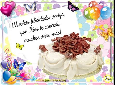 Tarjeta Muchas felicidades amiga que Dios te conceda muchos años más