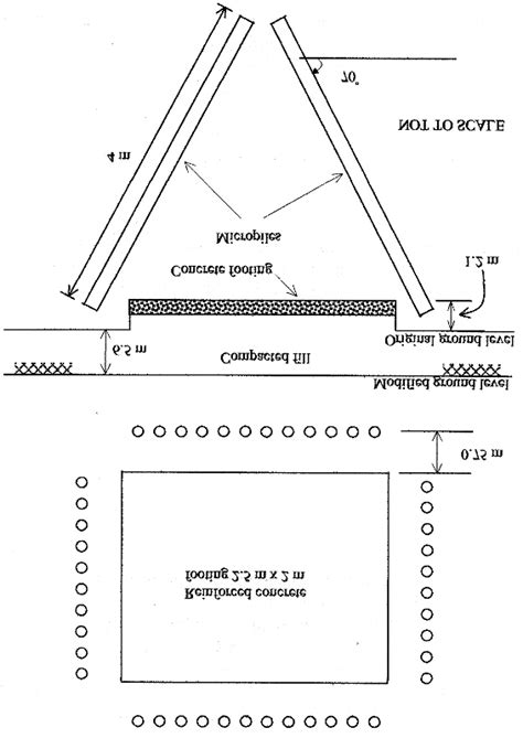 17 Plan And Cross Sectional View Of Footing Strengthened By Micropile