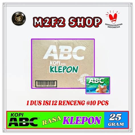 Jual Kopi Abc Instant 3in1 Klepon Dan Pandan Sachet 25 Gr Kemasan
