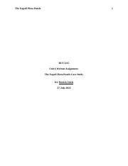Unit 6 Written Assignment Docx The Napoli Pizza Puzzle 1 BUS 5115