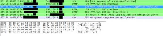 C Json Post Request Sent But Not Received By Php Server Stack Overflow