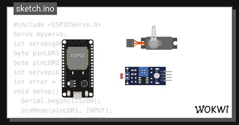 Servo Wokwi Esp32 Stm32 Arduino Simulator