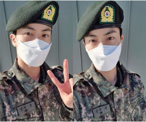 Bts Jin Updated Fans On His Mandatory Military Service After Finishing Five Weeks Of Basic