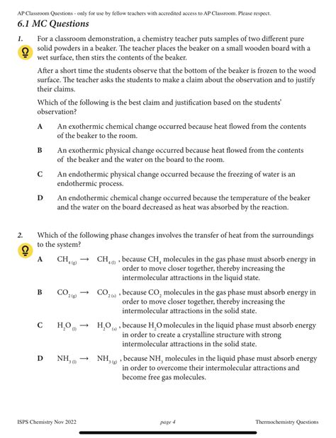 AP Classroom Questions Only For Use By Fellow StudyX