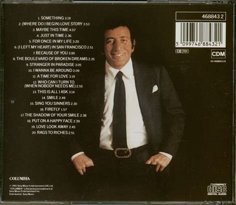 Tony Bennett Cd Tony Bennetts All Time Greatest Hits Cd Bear