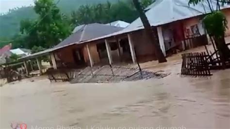 Sejumlah Rumah Hanyut Akibat Banjir Bandang Di Biluhu Gorontalo