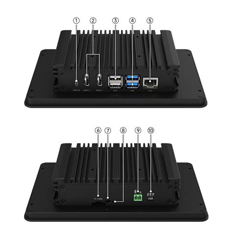 7inch 720 × 1280 Industrial Hmi All In One Touch Display For Raspberry Pi 4 5 Supports Dual