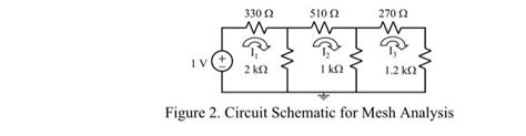 Solved Figure 1 Circuit Schematic For Nodal Analysisfigure