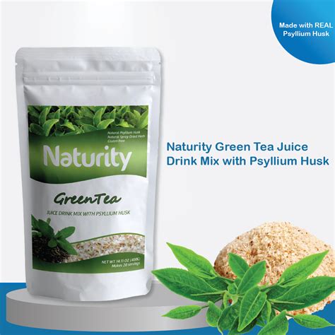 Naturity Green Tea Juice Drink Mix With Psyllium Husk Lazada Ph