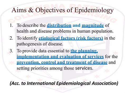 Basic Concepts Of Epidemiology PPSX