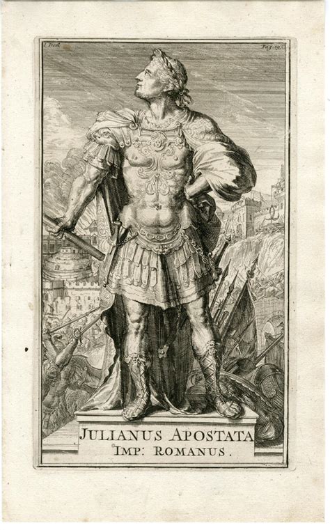 Antique Print Julian The Apostate Roman Emperor Heretics De Hooghe