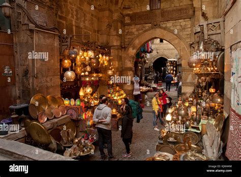 Cairo Egypt 2nd July 2016 Khan El Khalili Market In Cairo Egypt