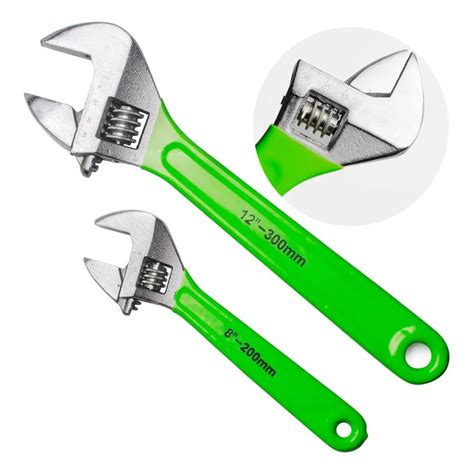 Kit 2 Chave Inglesa Ajustável 12 E 8 Polegadas 2 Peças Cabo Emborrachado Shopee Brasil