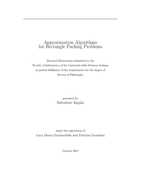 Thesis Rectangle Packing Pdf Pdf Time Complexity Mathematical