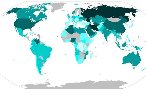 Natural Gas Reserves World Map Environment Buddy