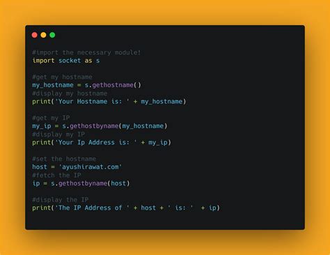 find ip address of any website using python by ayushi rawat