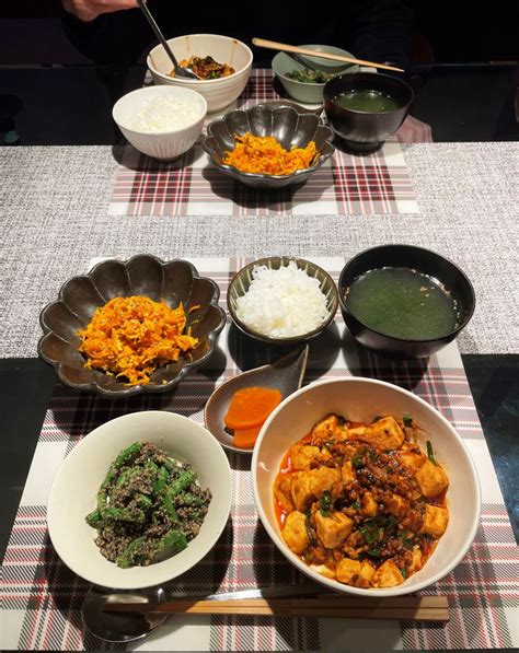 麻婆豆腐の献立 Riesmosごはん日記