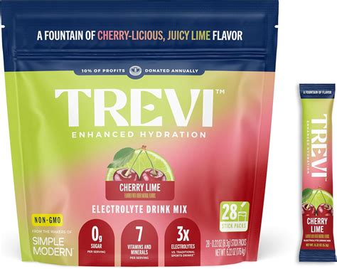 Trevi Electrolytes Powder Packets Sugar Free Hydration