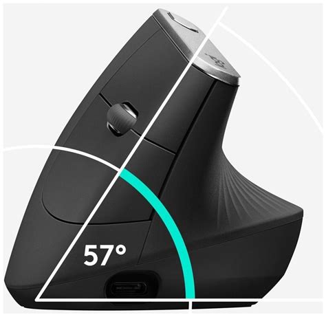 Беспроводная вертикальная мышь Logitech MX Vertical, черный — купить в ...