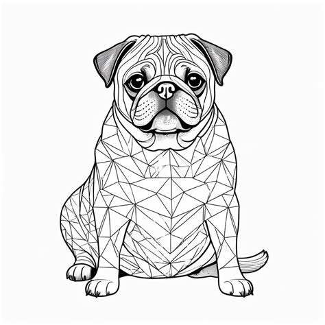 pug coloring page Prompts | Stable Diffusion Online