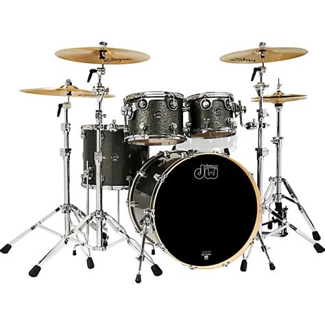 DW 4 Piece Performance Series Shell Pack Pewter Sparkle Guitar Center