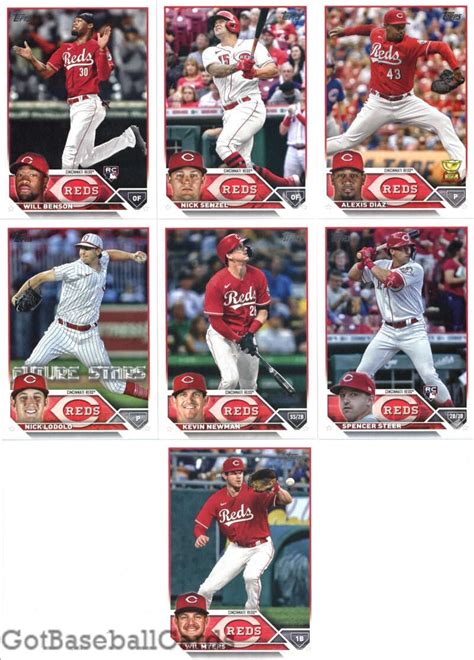 2023 Topps Series 2 Cincinnati Reds Team Set Of 14 Cards